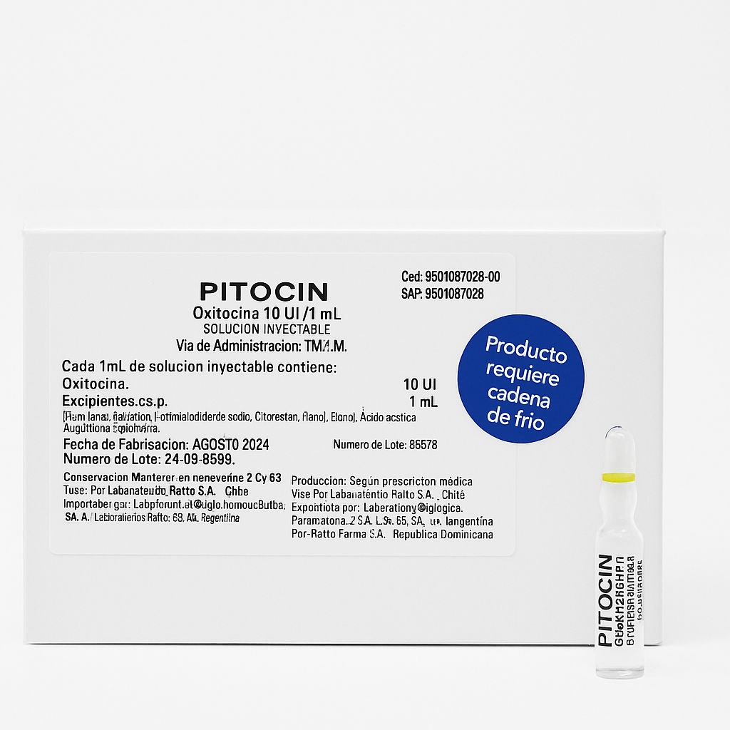 PITOCIN 10 U.I./1ML (OXITOCINA) INYECTABLE, 1-AMPOLLA – rofasa.com